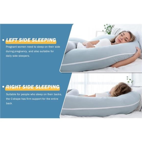 Bedding | Cooling Pregnancy Body Pillow C Shaped Full Body Pillow For ...
